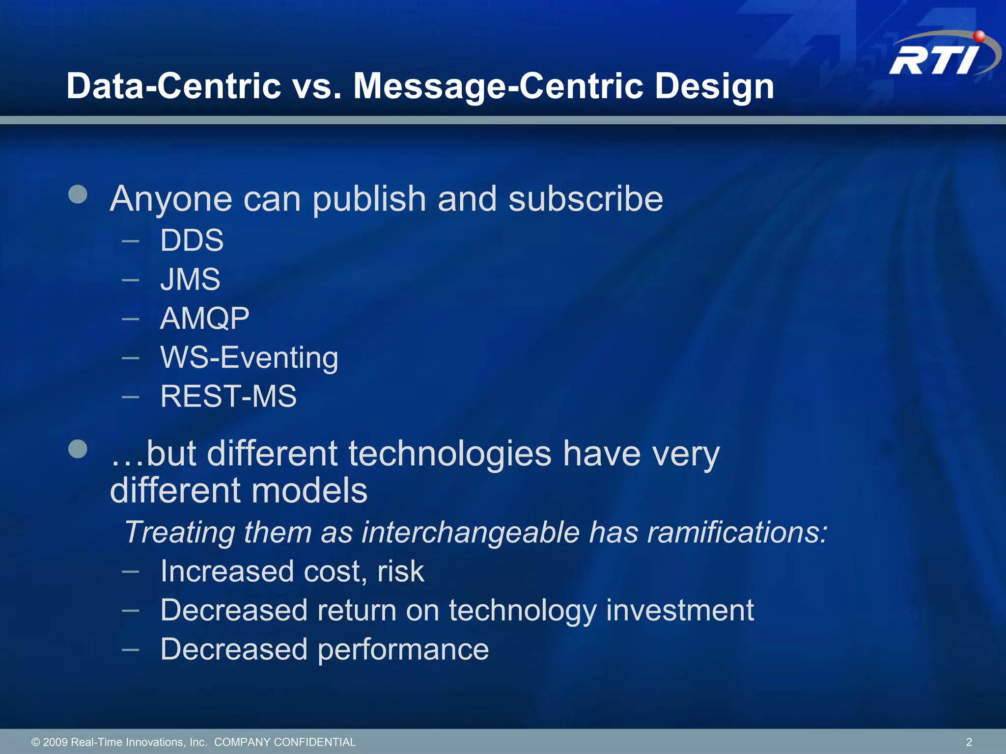 Data Centric And Message Centric System Architecture Ppt