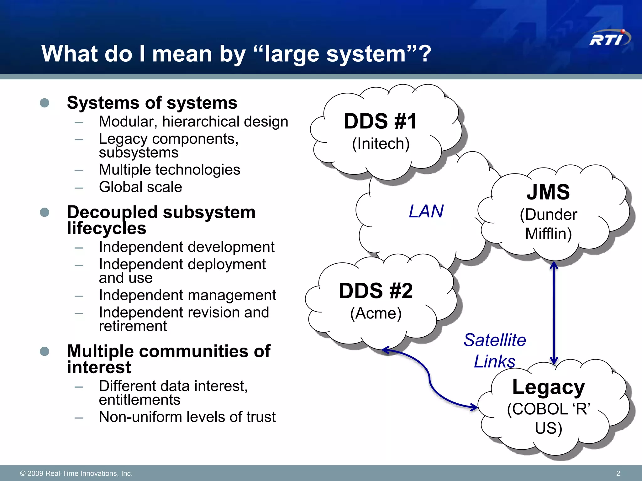 Large-Scale System Integration with DDS for SCADA, C2, and Finance | PPT