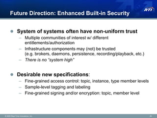 Large-Scale System Integration with DDS for SCADA, C2, and Finance | PPTX