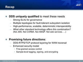Large-Scale System Integration with DDS for SCADA, C2, and Finance | PPTX