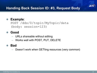 Mapping the RESTful Programming Model to the DDS Data-Centric Model | PPT