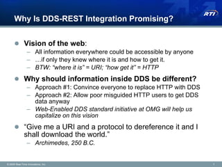 Mapping the RESTful Programming Model to the DDS Data-Centric Model | PPT