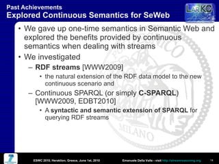 Incremental Reasoning on Streams and Rich Background Knowledge | PPT