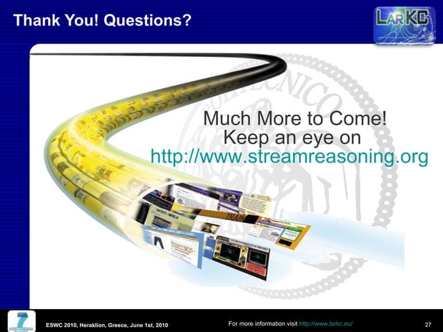 Incremental Reasoning on Streams and Rich Background Knowledge | PPT
