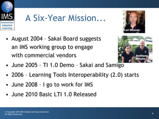 IMS Basic Learning Tools Interoperability | PPT