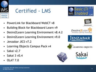 IMS Basic Learning Tools Interoperability | PPT