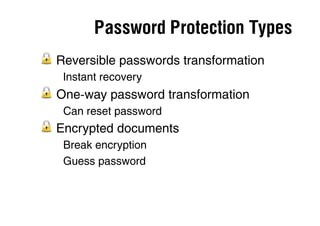 Password Recovery Tools | PDF