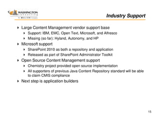 Overview of CMIS in June 2010 | PDF | Computer Software and ...