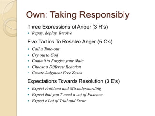 From Anger to Intimacy | PPTX