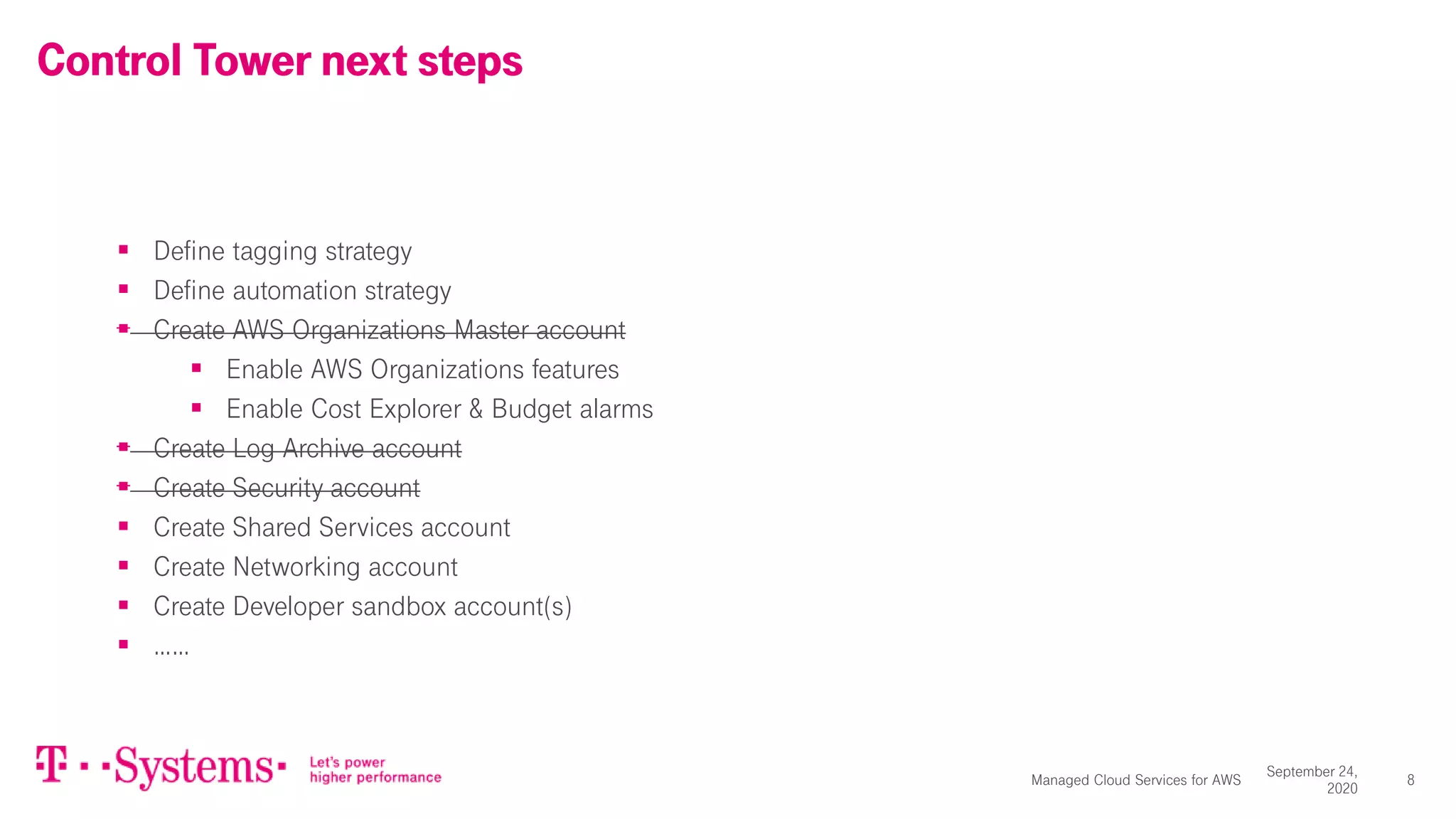 AWS Control Tower Next Steps | PPT