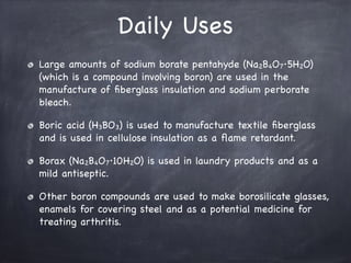 Chemistry - Boron 10 | PDF