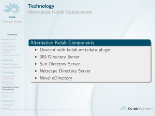 Kolab - Groupware unlike others | PDF