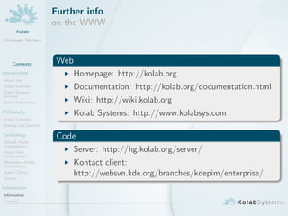Kolab - Groupware unlike others | PDF