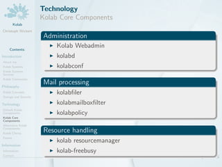 Kolab - Groupware unlike others | PPT