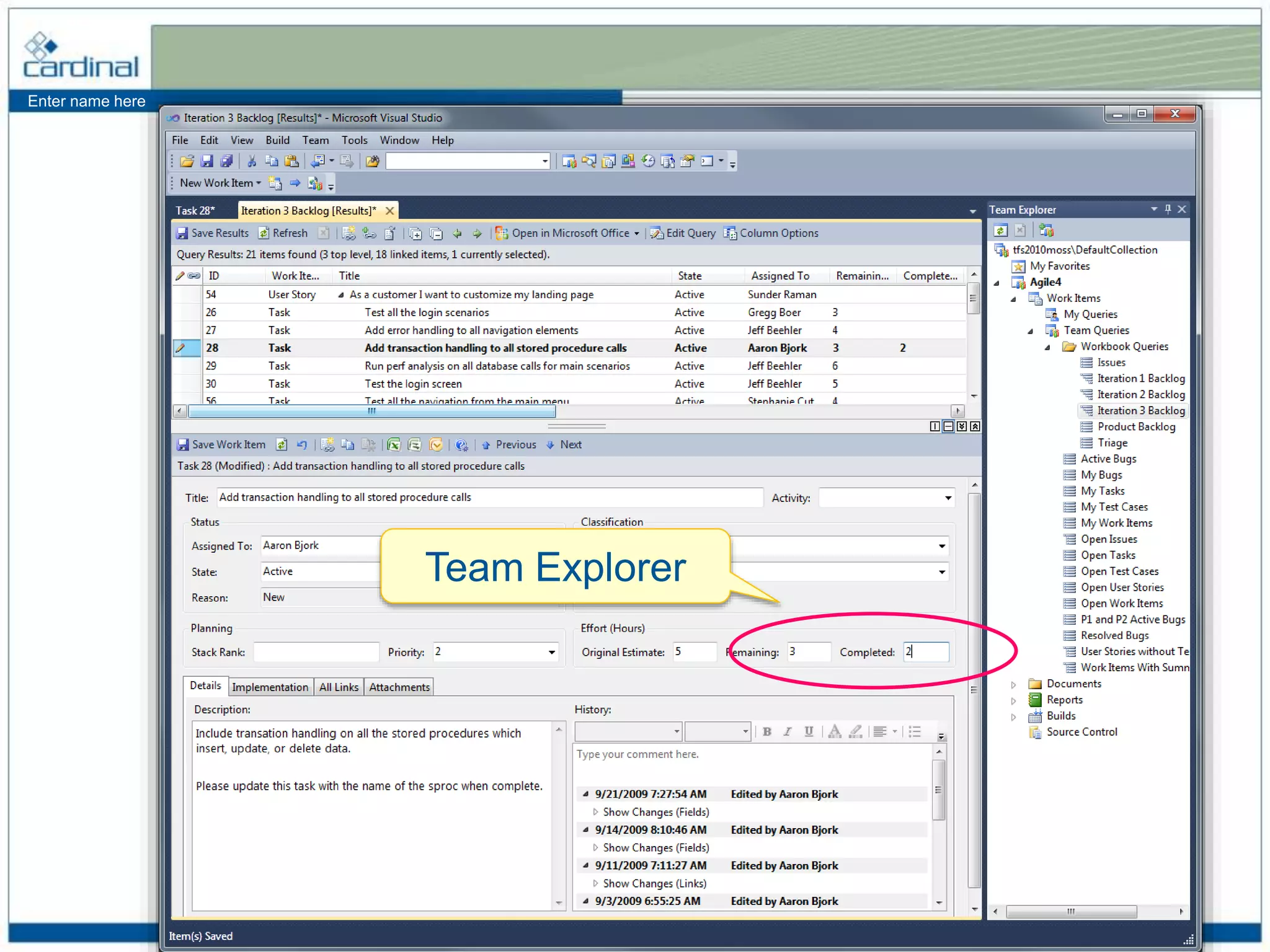 Visual Studio 2010 Agile Tools (overview) | PPT