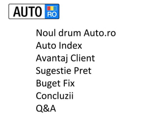 Relansare auto.ro | PPT