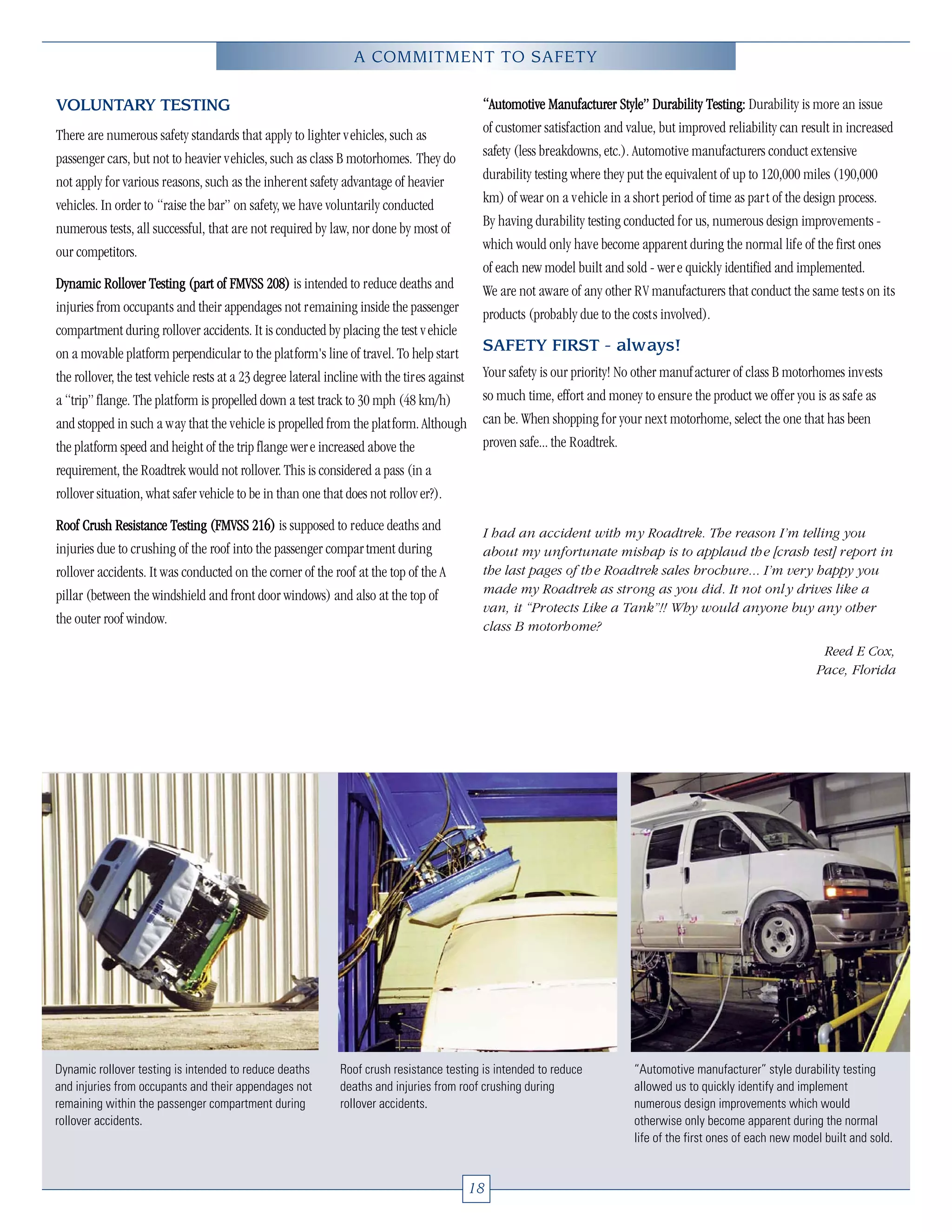 2010 - 11 Roadtrek Class B Vans | PDF