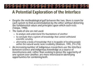 Indigenous Knowledge within a Global Knowledge System | PDF