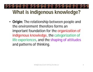 Indigenous Knowledge within a Global Knowledge System | PDF