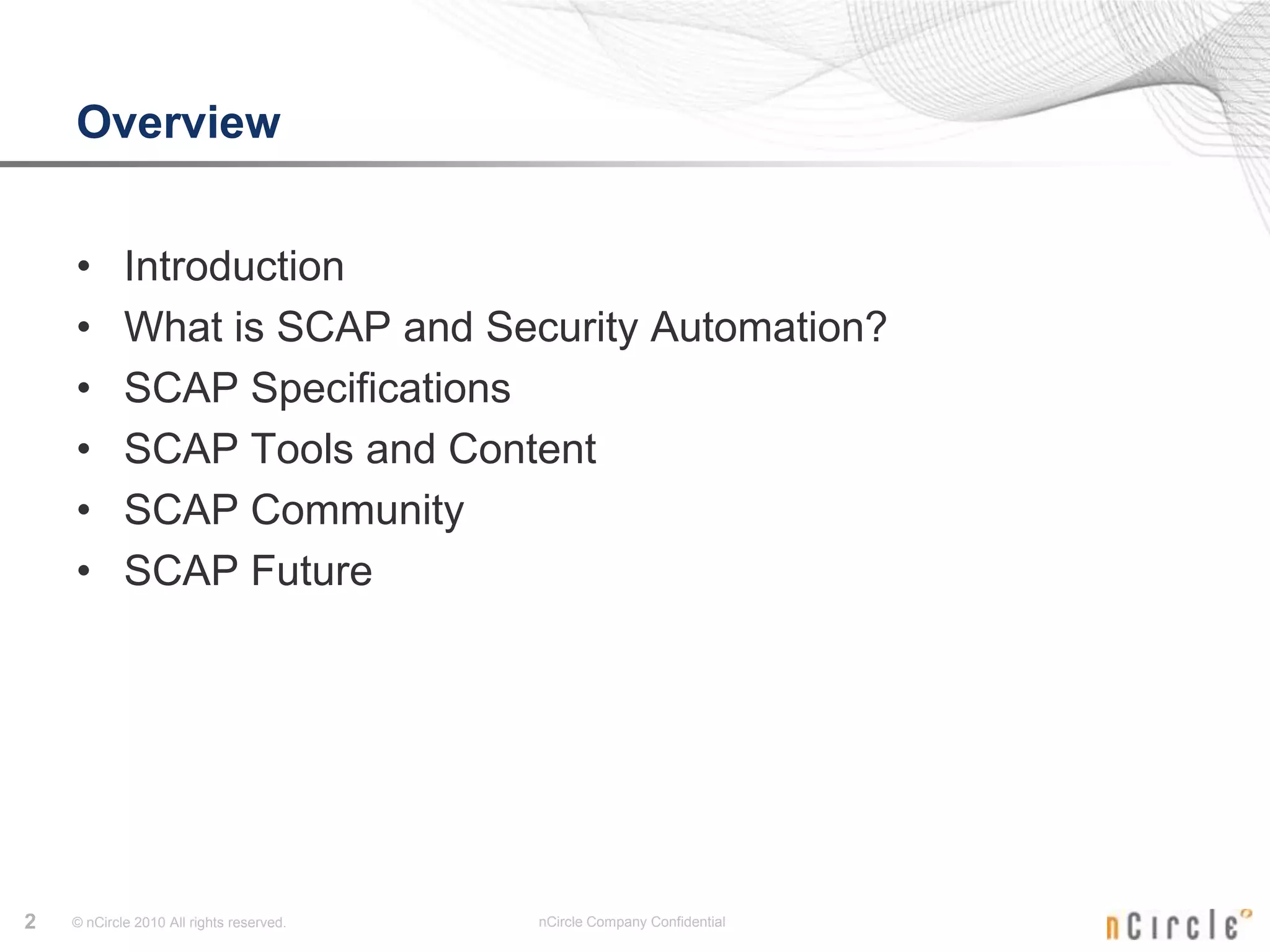 2010-12 SCAP Explained | PPTX