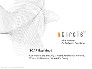 2010-12 SCAP Explained | PPTX | Operating Systems | Computer Software and Applications