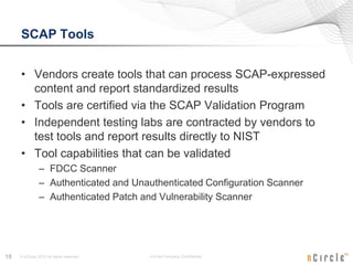 2010-12 SCAP Explained | PPTX | Operating Systems | Computer Software and Applications
