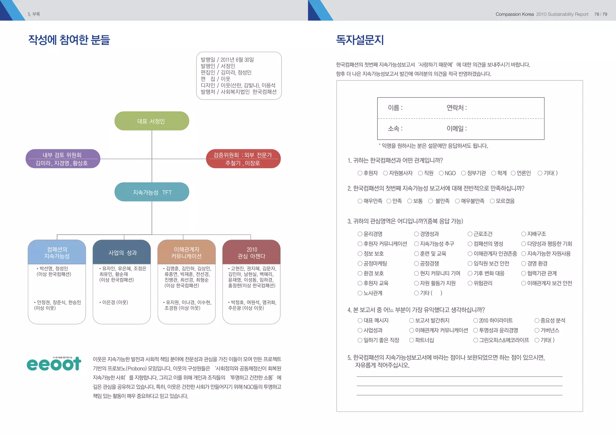 Compassion Korea 2010 Sustainability Report | PDF