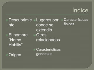 Homo habilis | PPTX
