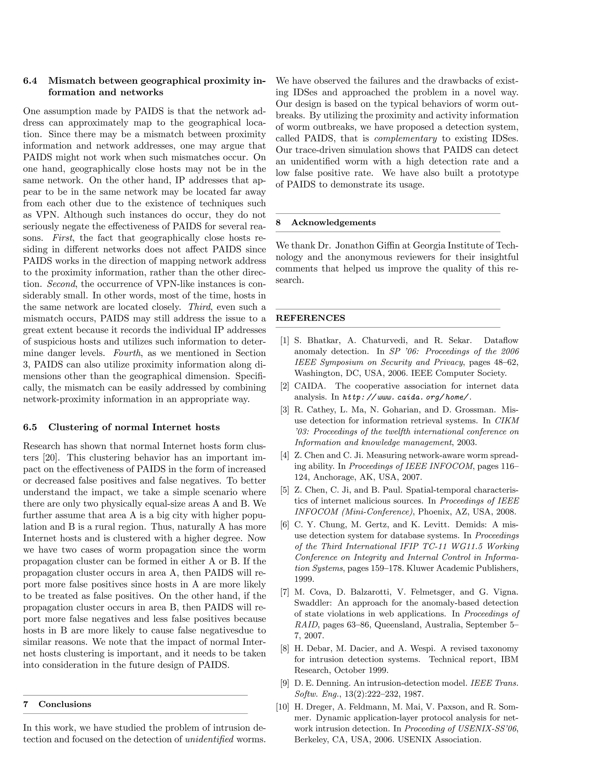 Enhancing Intrusion Detection System With Proximity Information Pdf