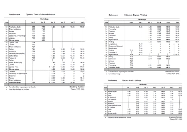 Samlet Køreplan | Silkeborg Lokalbus - Them Området |2010-2011 ...