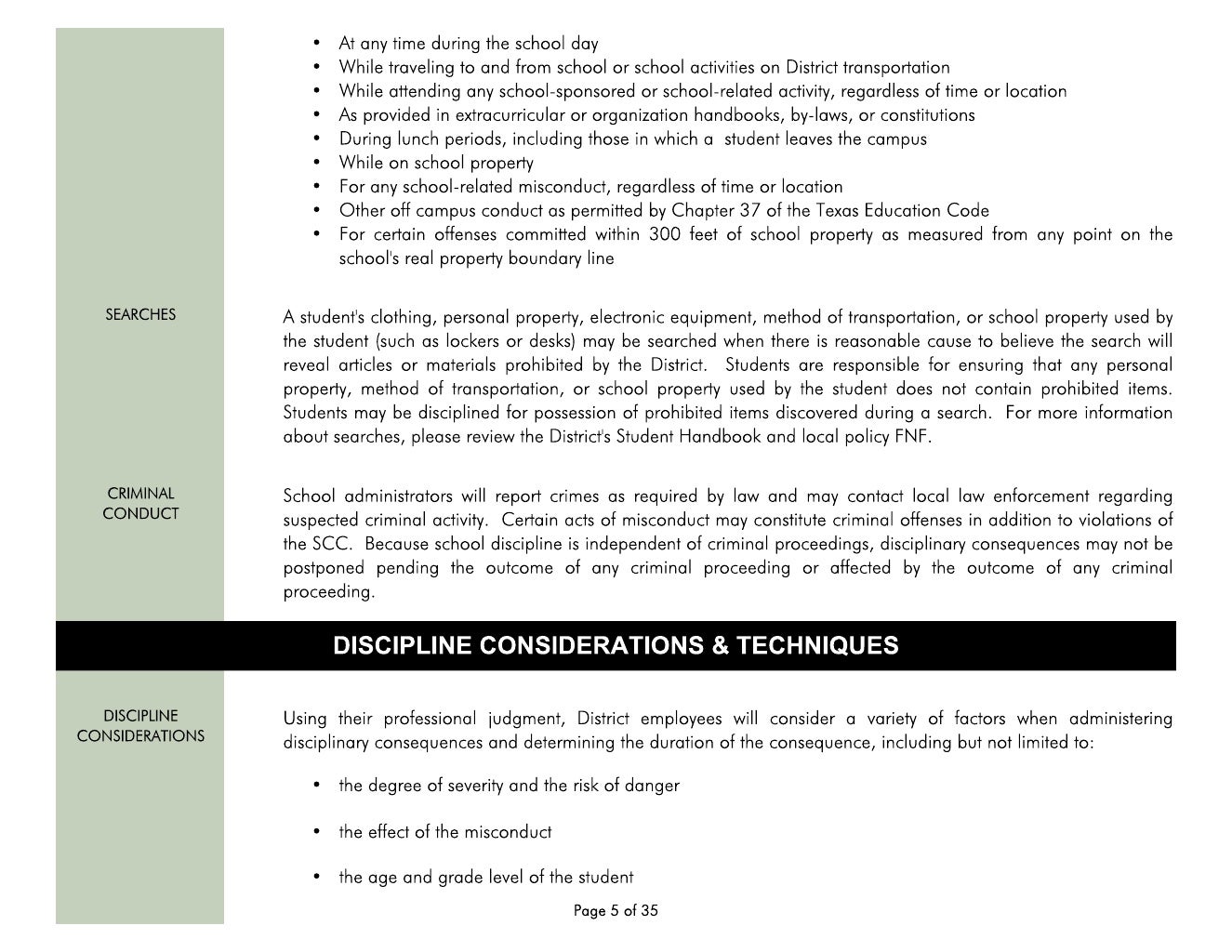 2010 2011 Student Code Of Conduct 2010-2011-student-code-of-conduct