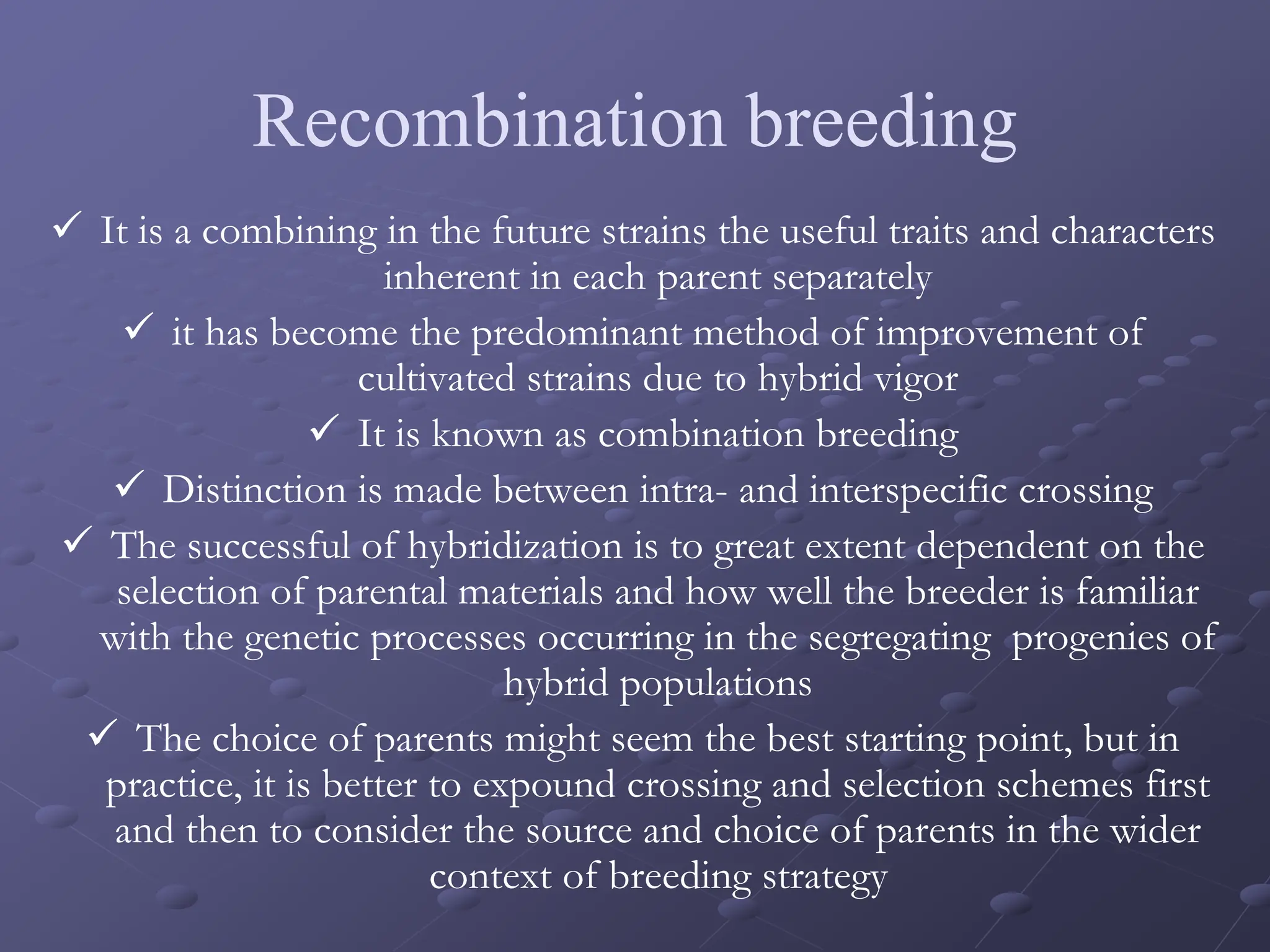 FISHBREEDING and the methods of selection | PPT
