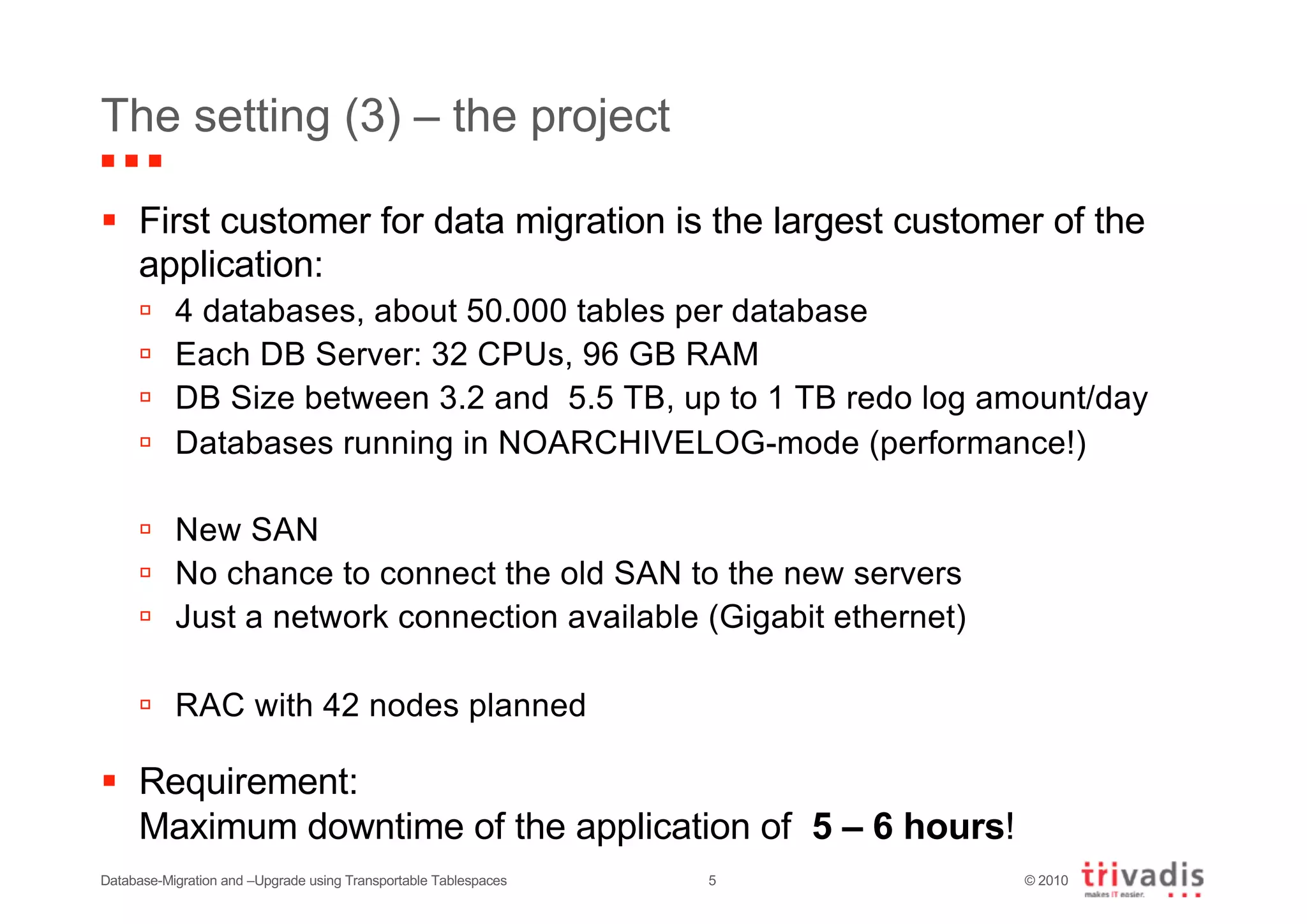 Database Migration And Upgrade With Transportable Tablespaces Ppt