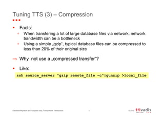 Database-Migration and -Upgrade with Transportable Tablespaces | PPT | Free Download