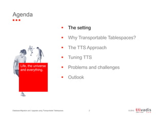 Database-Migration and -Upgrade with Transportable Tablespaces | PDF