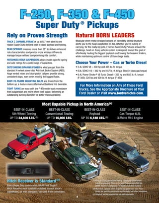 2010 Ford Commercial Truck Towing Guide Capability Review | PDF