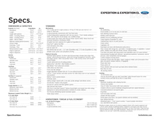 2010 Ford Expedition Expedition El Specification Summary | PDF