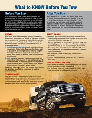2010 Ford Superduty Truck Towing Guide Specifications Capabilities | PDF