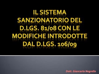 2010 negrello - sistema sanzionatorio | PPT