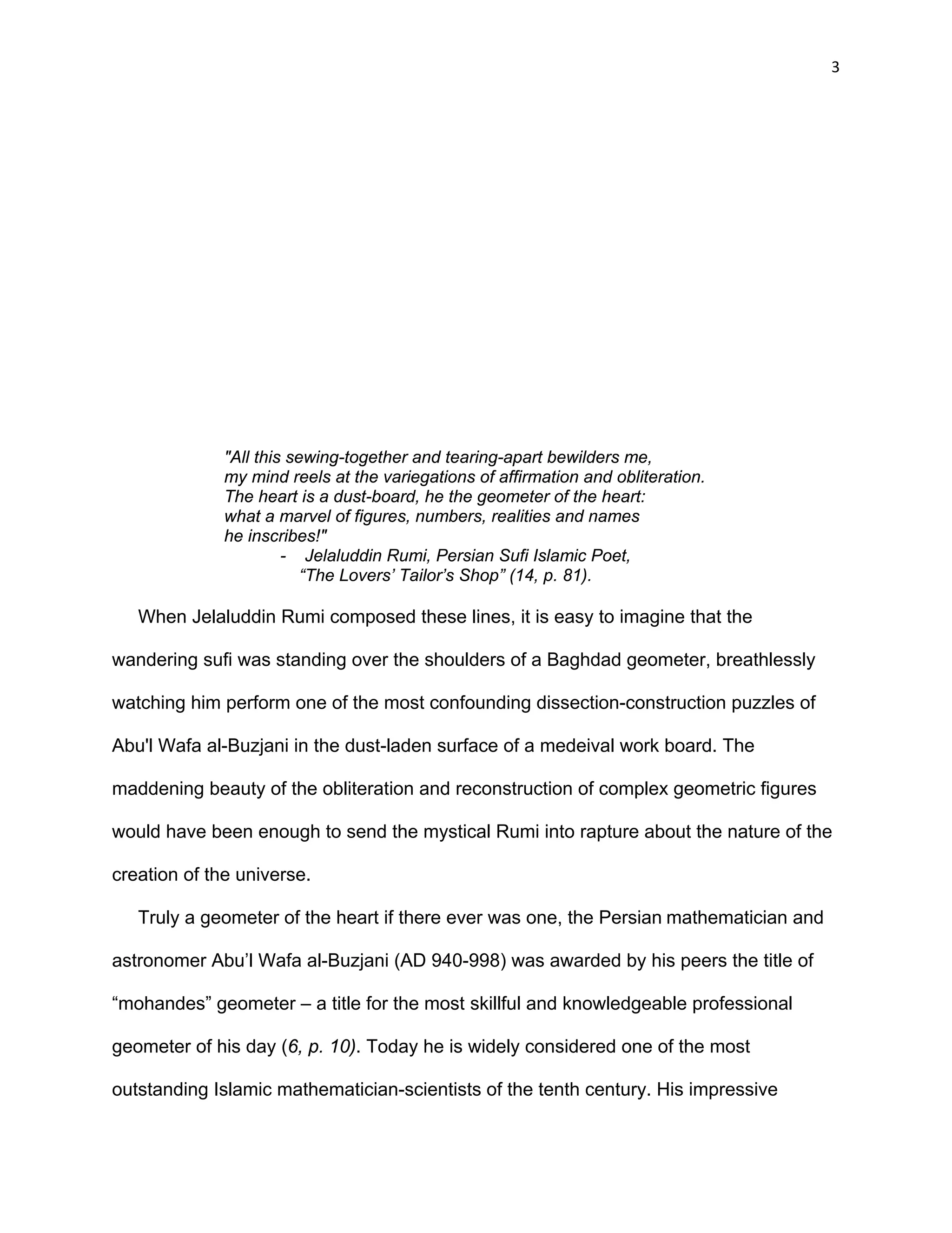 Abul Wafa Al-Buzjani, Dissection, Construction | PDF