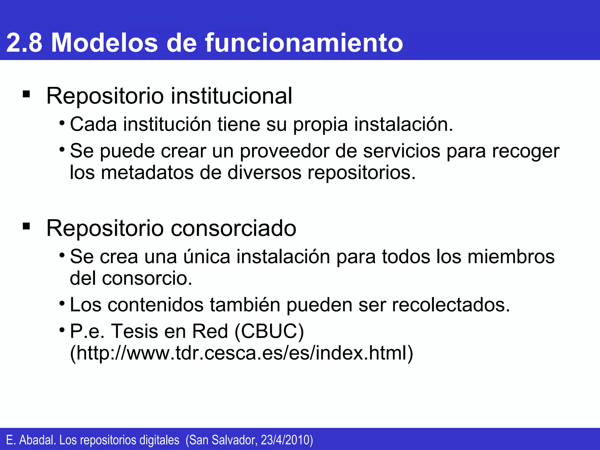 Los repositorios digitales, una vía para la difusión del conocimiento | PPT