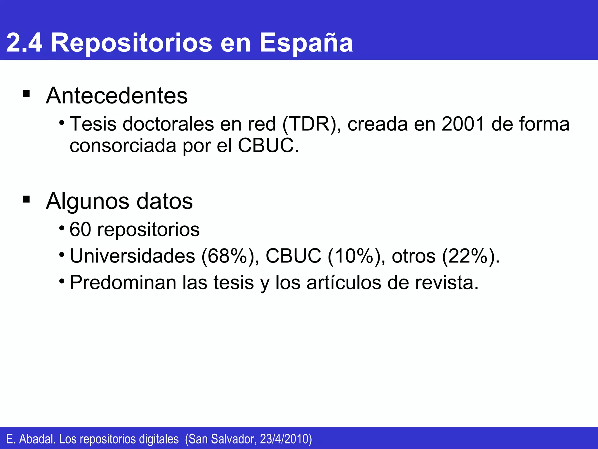 Los repositorios digitales, una vía para la difusión del conocimiento | PPT