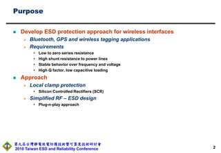 SCR based On-chip ESD protection for LNA | PDF