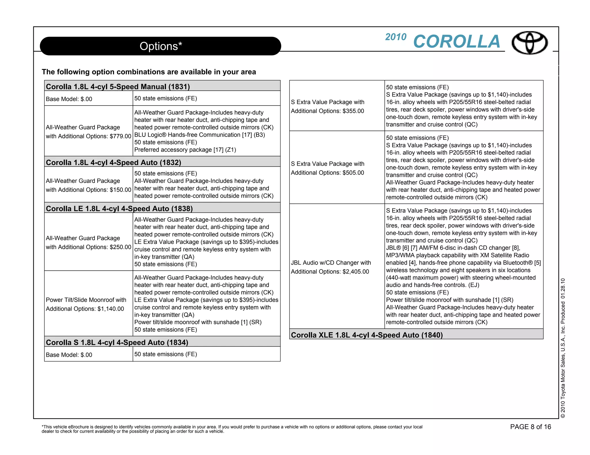 2010 Toyota Corolla Torrance | PDF