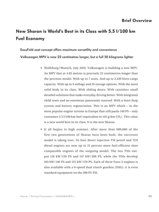 2010 Volkswagen Sharan | PDF | Minivan | Auto Body Styles