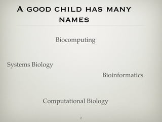 What is Bioinformatics? | KEY