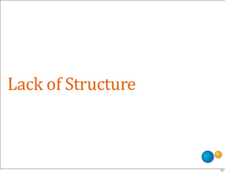 Lack of Structure 73