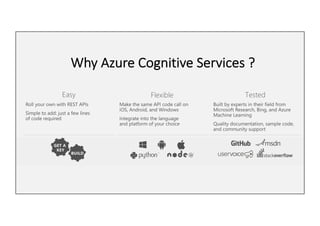 A Journey with Microsoft Cognitive Service I | PPT