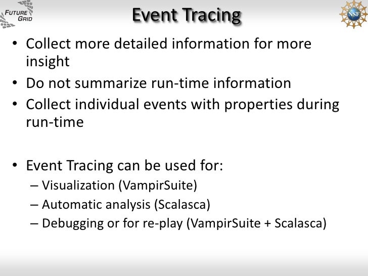 Overview: Event Based Program Analysis