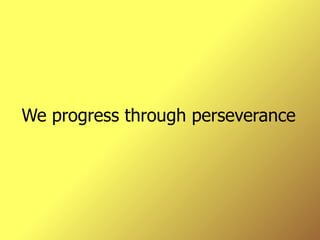 Persevere To Progress | ODP | Christianity | Religion & Spirituality